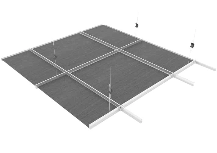 Houten paneel plafondsysteem