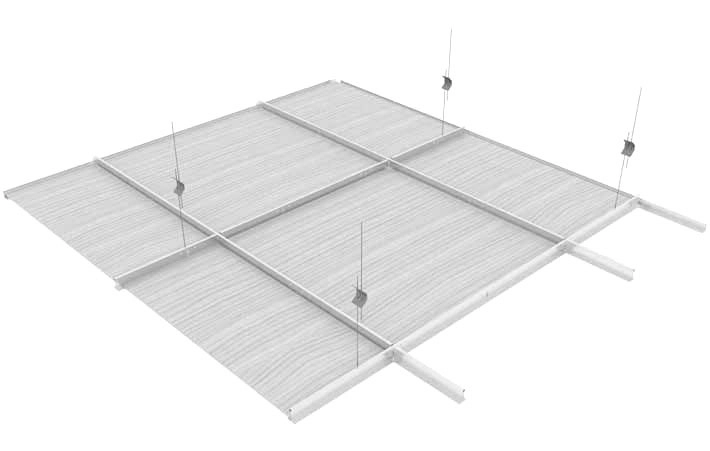 Houten paneel plafondsysteem